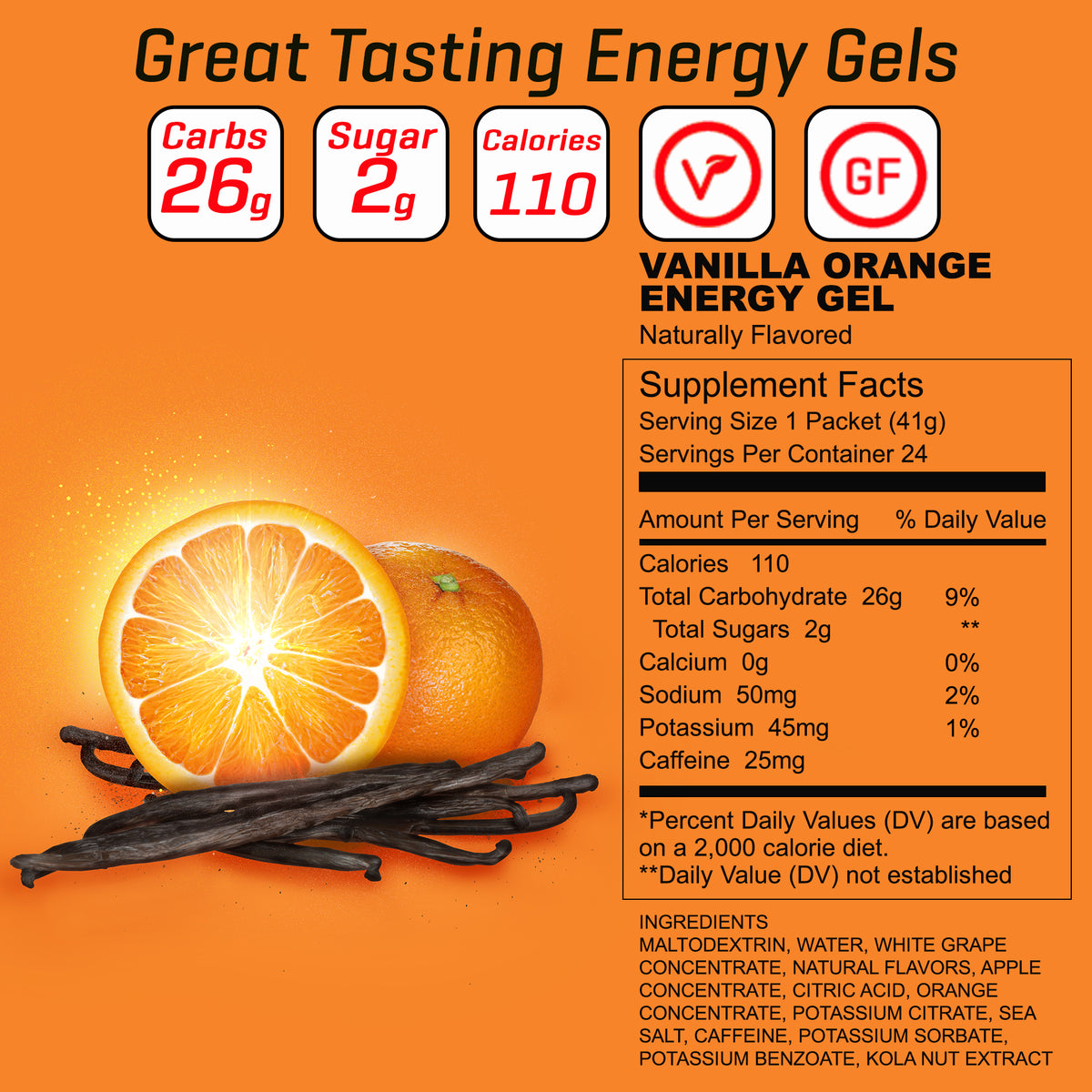 Carb Boom! Energy Gel 24-PACK - Vanilla-Orange – Boom Nutrition Inc.